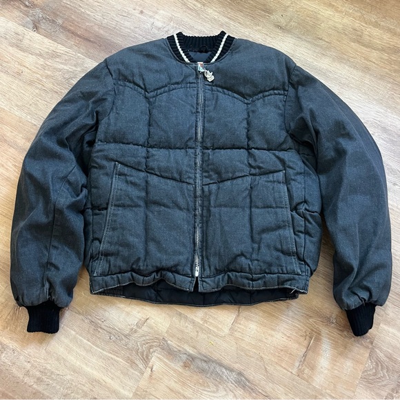 Comfy USA | Jackets & Coats | Vintage Comfy Jacket Mens M Black Puffer ...